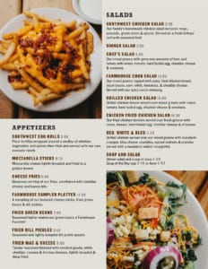 Menu – The Farmhouse Restaurant